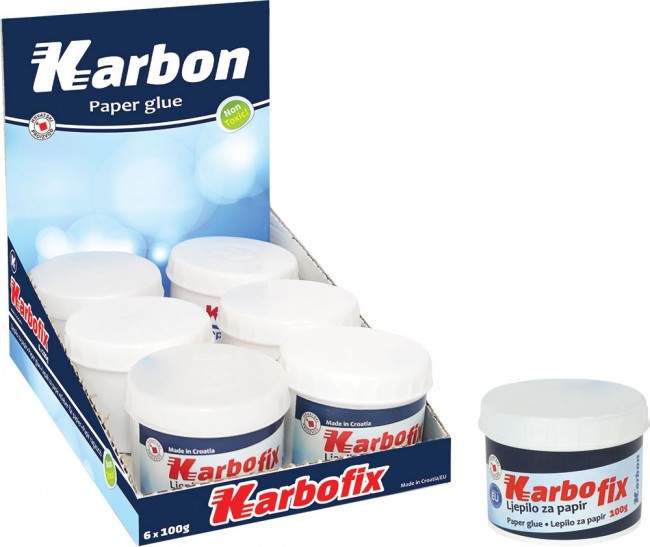 Ljepilo bijelo u dozi 100 g Karbofix